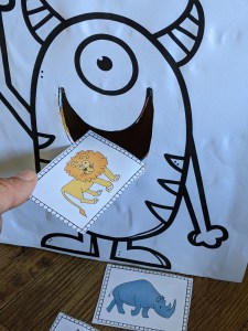 Free Printable English Game – Feed the Monster – English Through Play